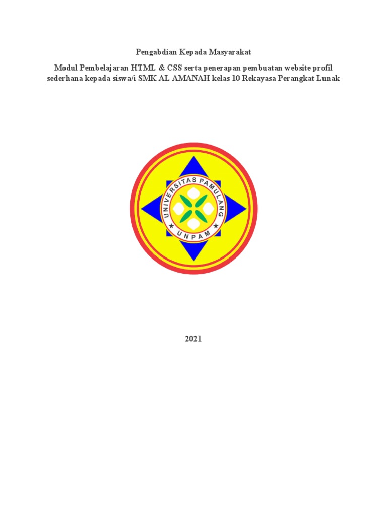 Modul HTML Dan Css SMK AL AMANAH | PDF
