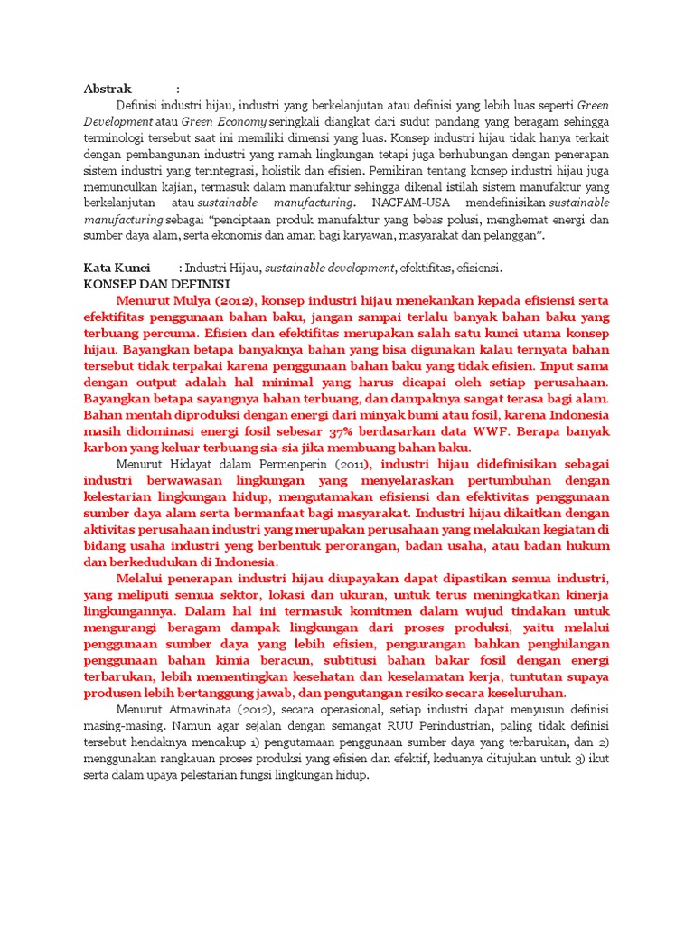 Insudtri Hijau 12222222 or Akting | PDF