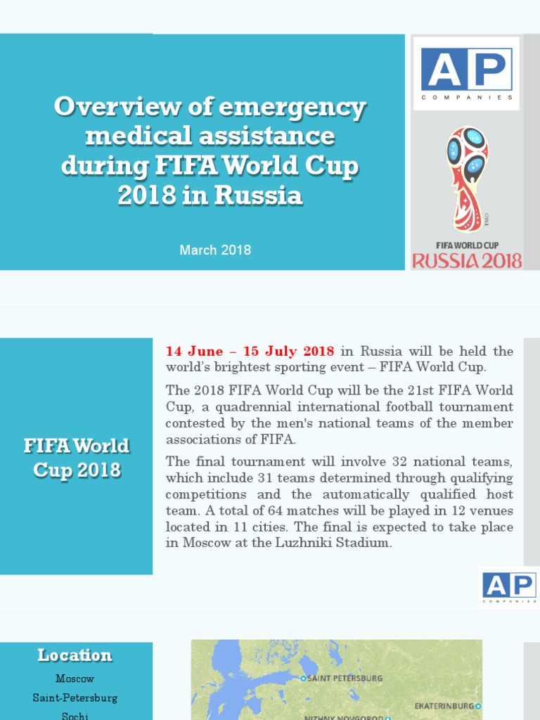 Healthcare During FIFA World Cup 2018 | PDF | Hospital | Intensive Care ...