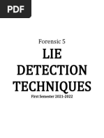 Chapter III - Early Methods of Detecting Deception | PDF | Prosecution | Trials