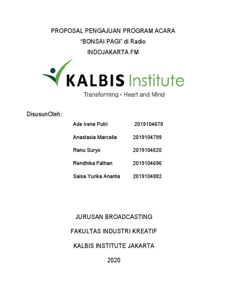 Proposal Pengajuan Acara | PDF
