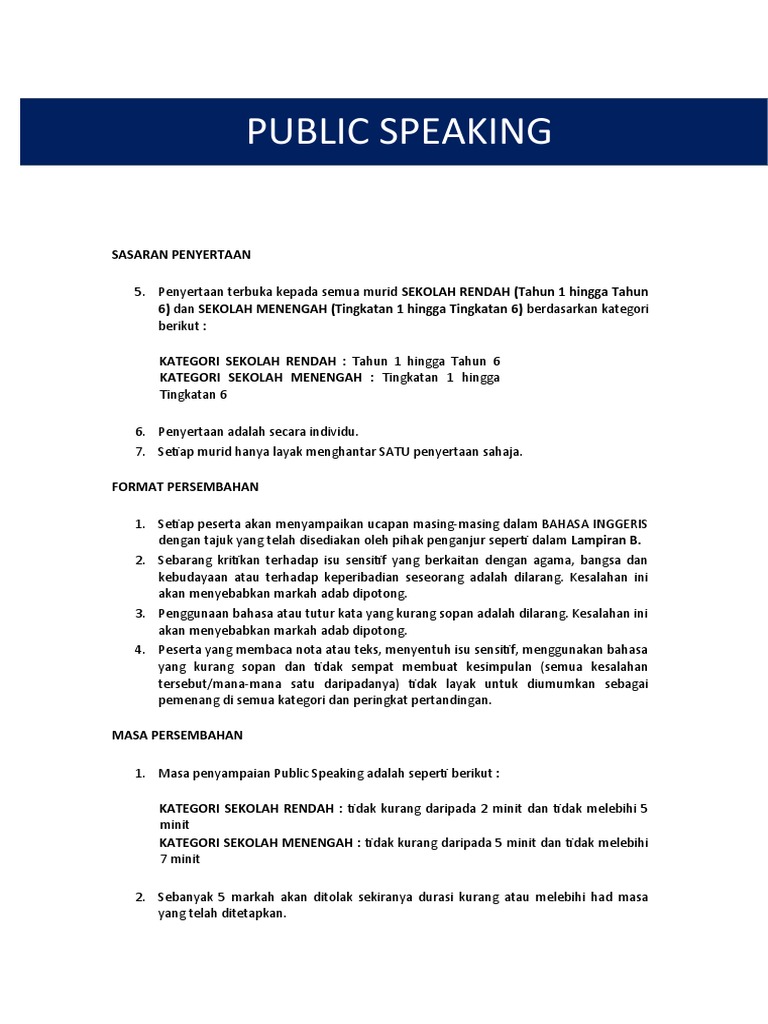 Public Speaking | PDF