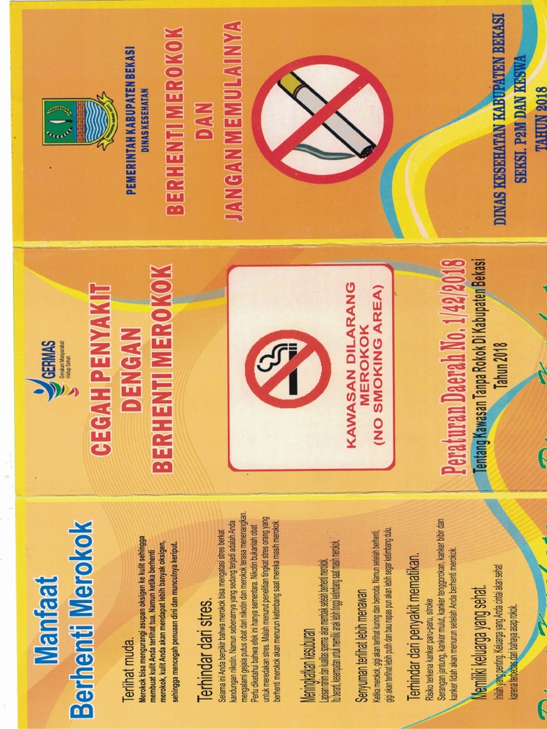 Leaflet Berhenti Merokok | PDF
