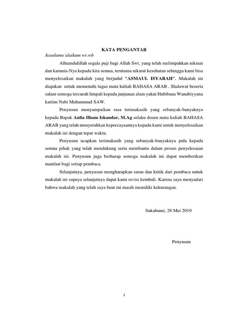 Pengertian dan Macam Isim Isyarah | PDF | Kajian Bahasa Asing
