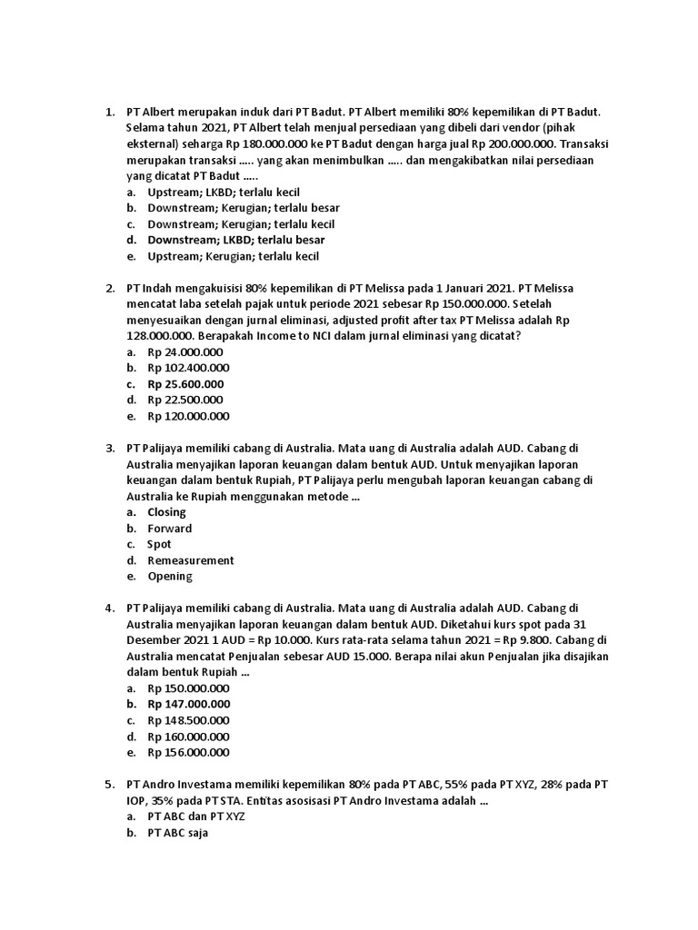 Draft PRA UAS AKL Ganjil 2021 - AJ-WMS | PDF Draft PRA UAS AKL Ganjil 2021 - AJ-WMS | PDF
