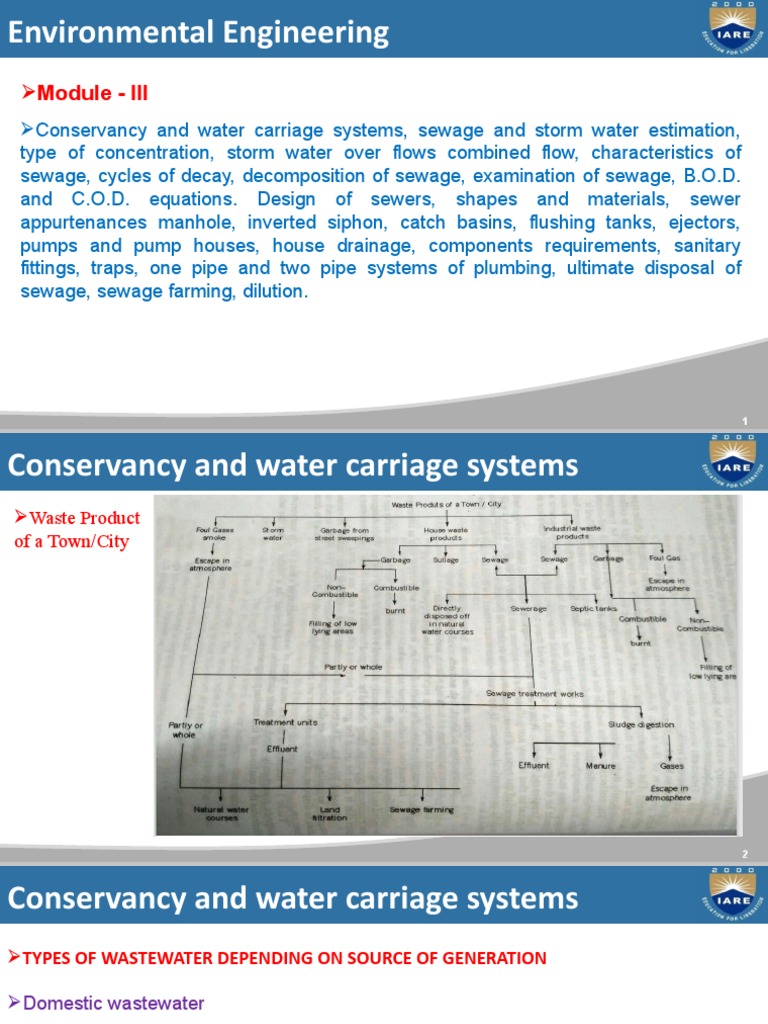 EE-Conservancy and Water Carriage Systems | PDF | Wastewater | Sewage ...