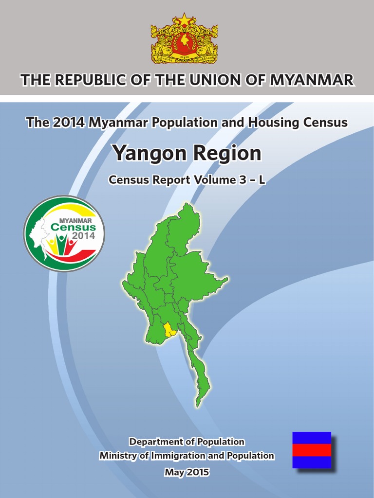 Yangon Region Census Report - English | PDF | Census