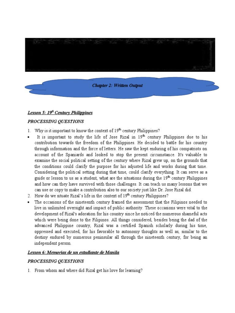 Chapter 2 - Written Output | PDF | Philippines