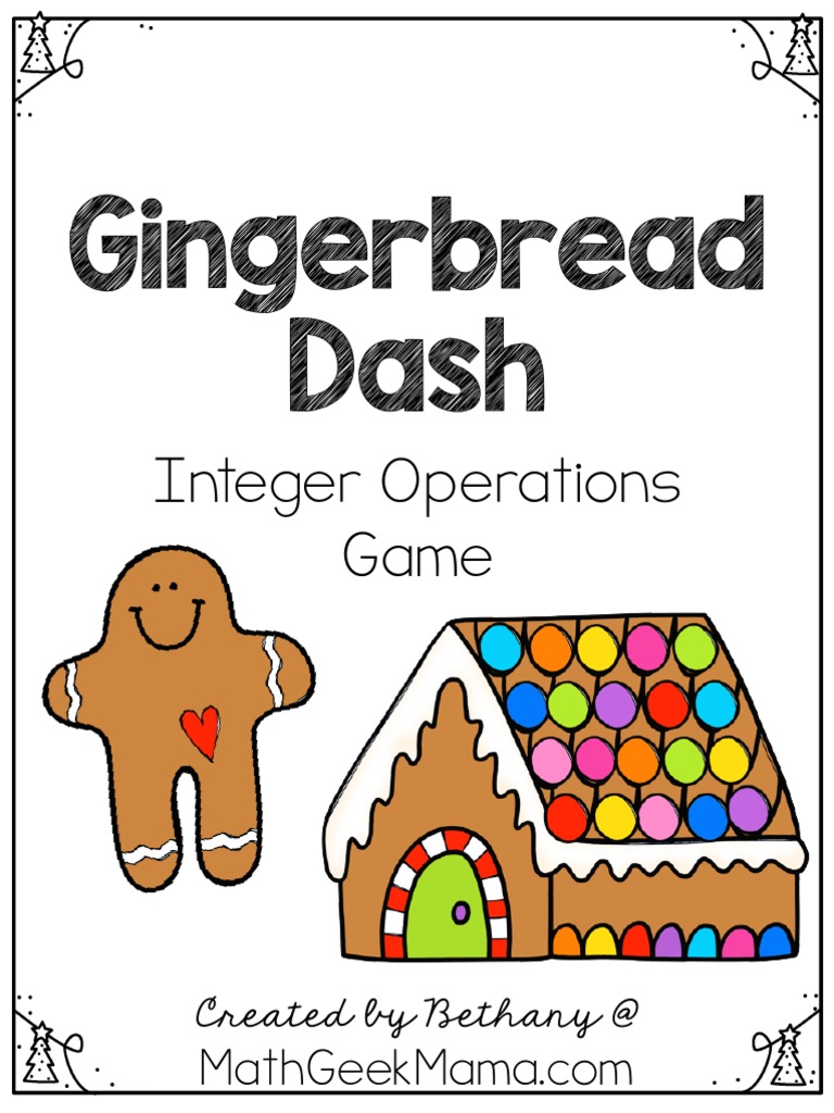 Gingerbread Dash: Integer Operations Game | PDF | Mathematics | Computing