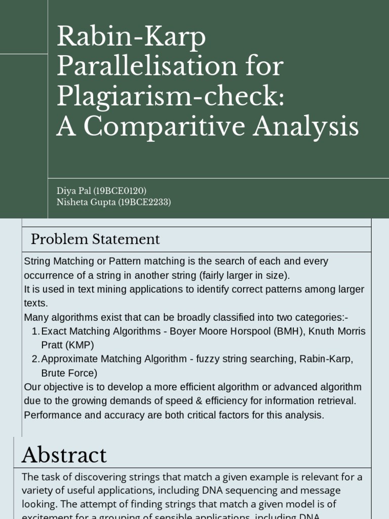 Rabin Karp Plagiarism Check | PDF | Computer Programming | Applied Mathematics