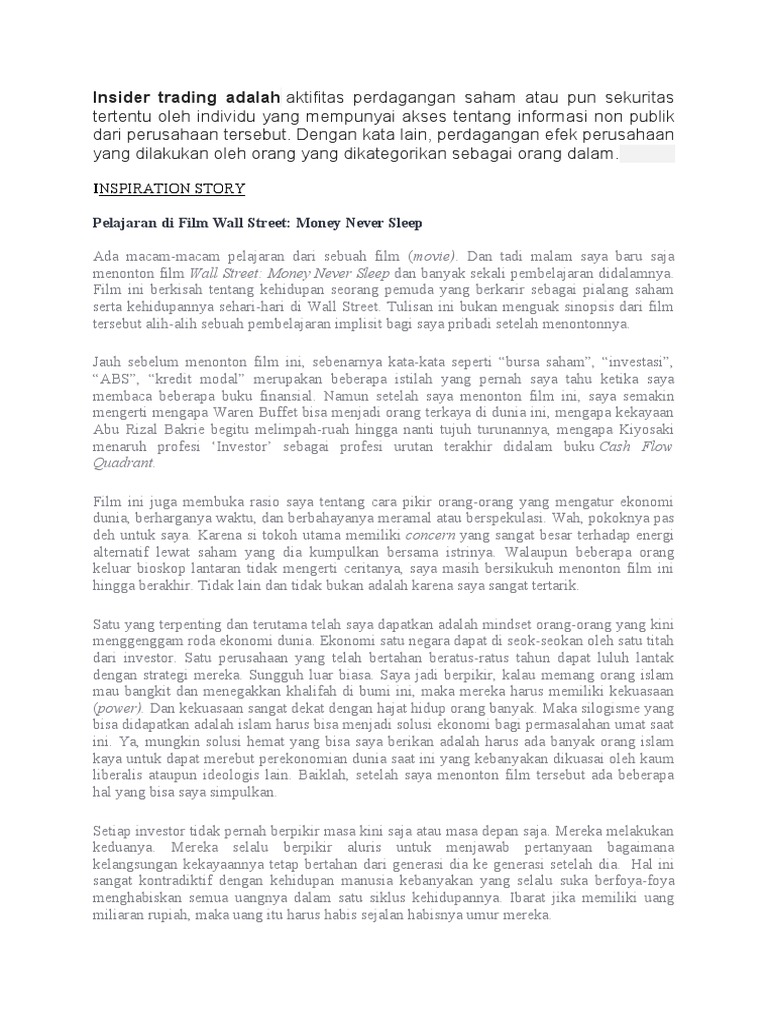 Insider Trading | PDF