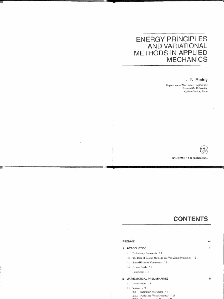 (J. N. Reddy) Energy Principles and Variational Me | PDF