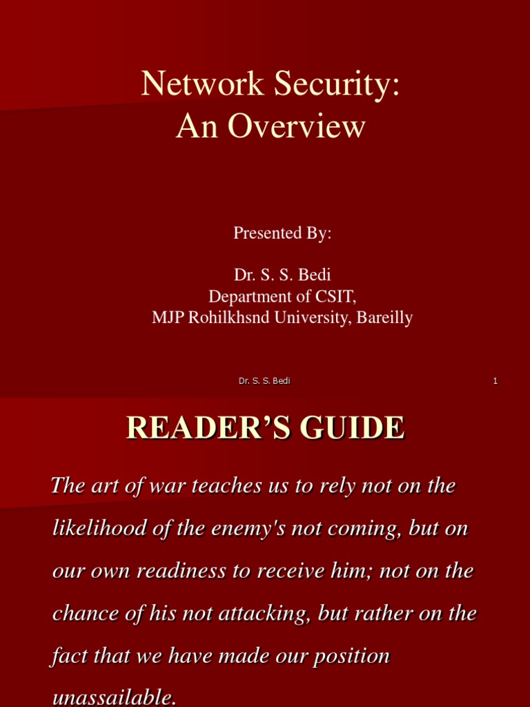 Network Security Pdf Computer Network Information Security