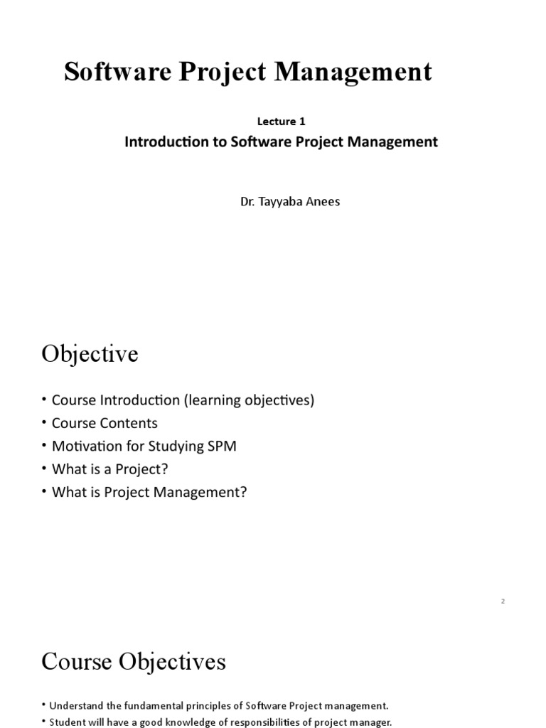 Introduction To Software Project Management | PDF | Project Management ...