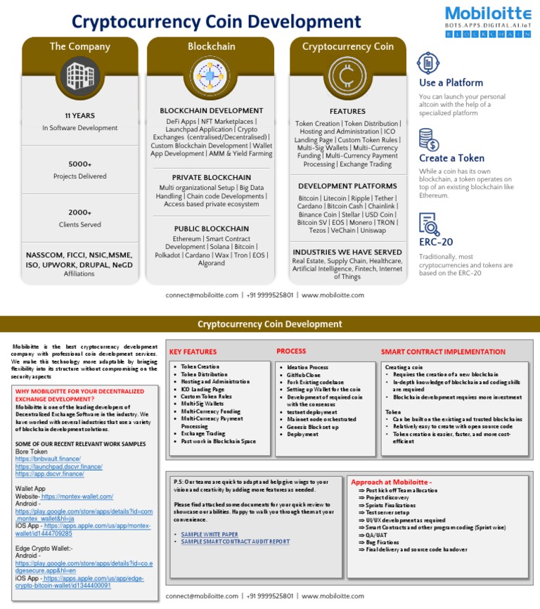 Cryptocurrency Coin Development - Mobiloitte | PDF | Cryptocurrency ...