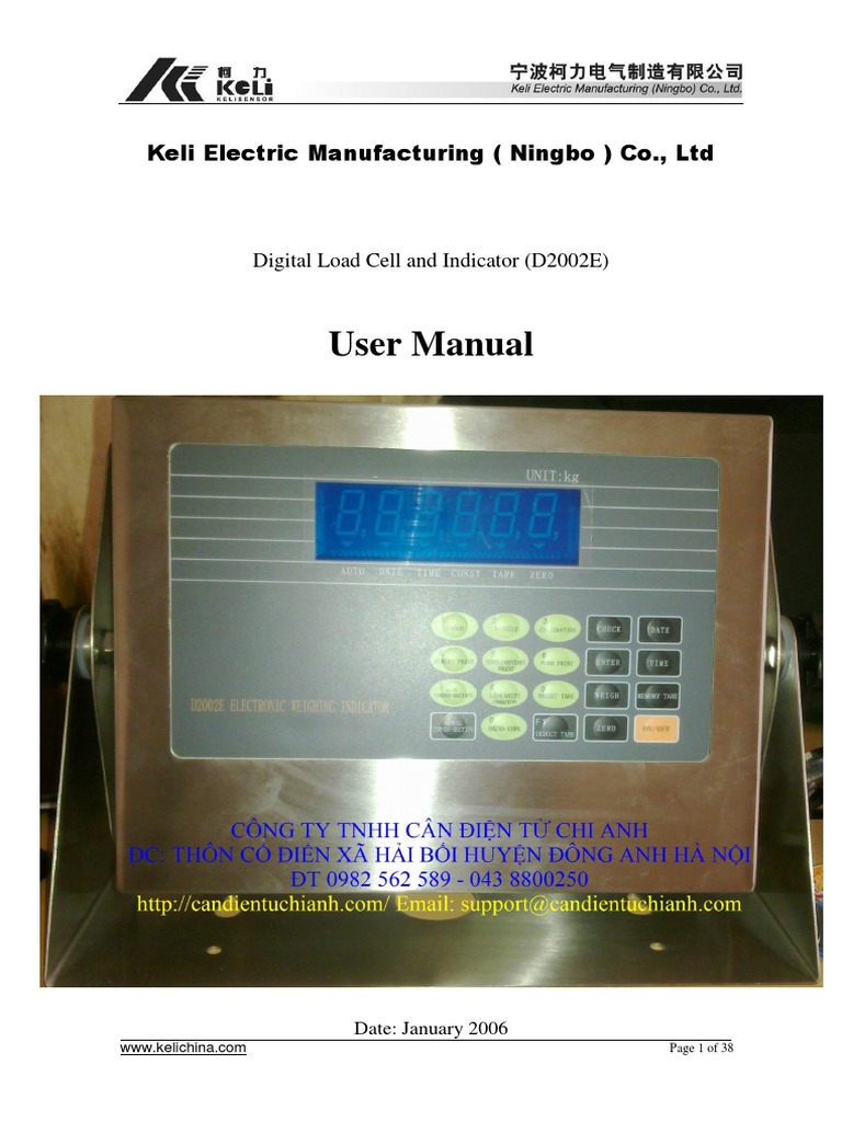 D2002E Keli Manual | PDF