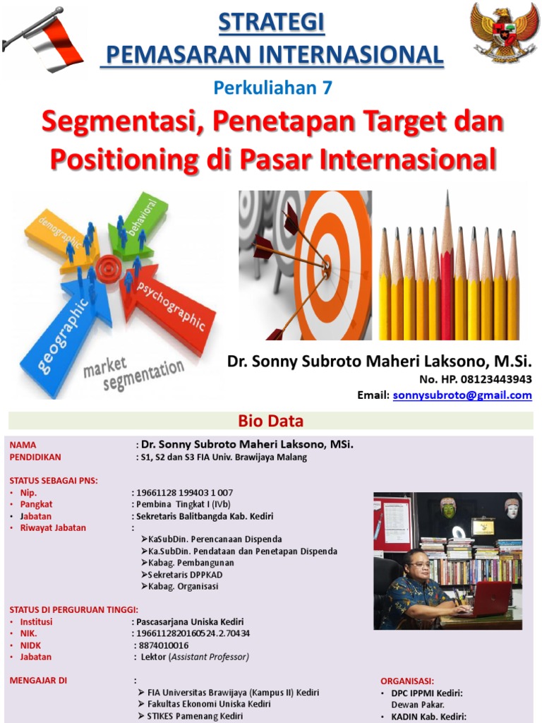 Segmentasi dan Positioning Pasar Internasional | PDF