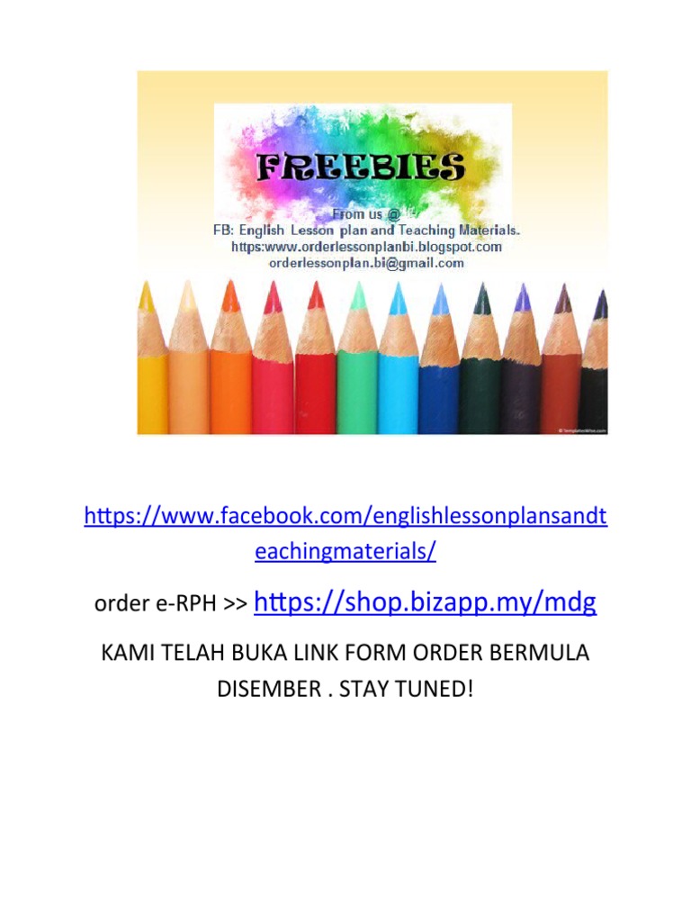 2020 Free Day 1 English Lesson Plans | PDF | Lesson Plan | Teachers