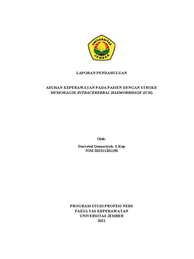 LP ICH - Durrotul Qomariyah - 202311101150 | PDF