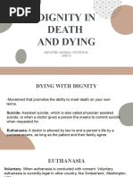 Dysthanasia Vs Orthothanasia | PDF | Bioethics | Death