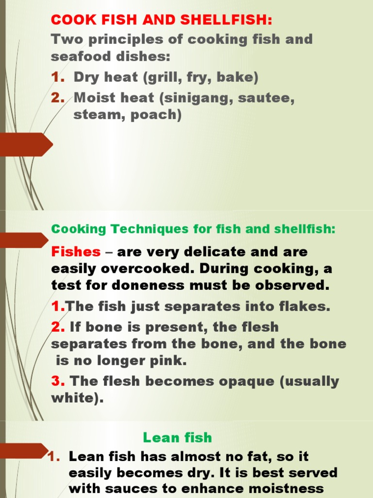 Cook Fish and Shellfish | PDF | Grilling | Shellfish