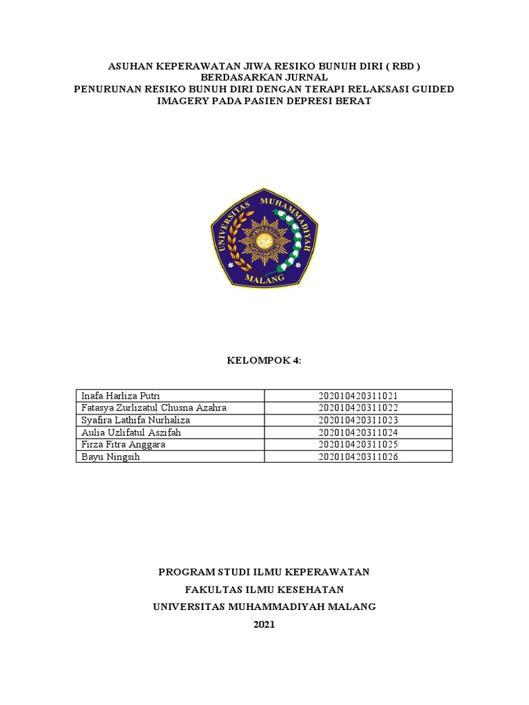 Asuhan Keperawatan Jiwa RBD | PDF