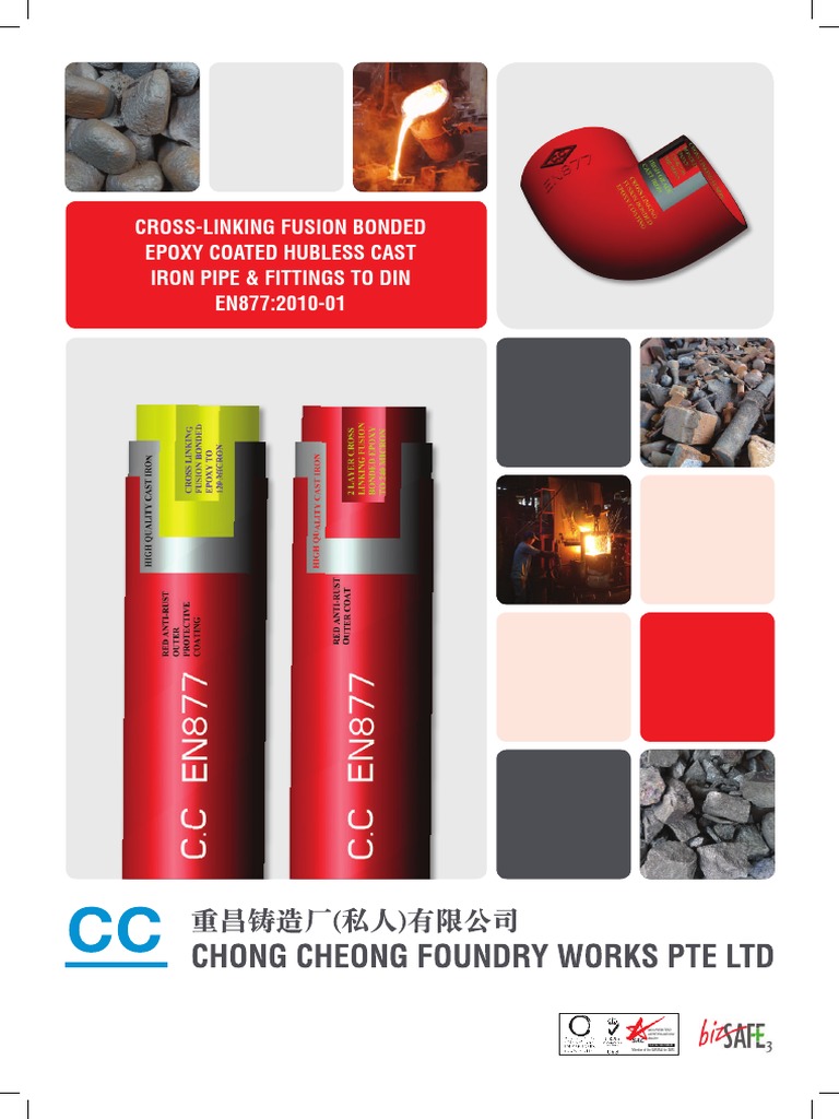 Cross Linking Fusion Bonded Epoxy Coated Hubless Cast Iron Pipes ...