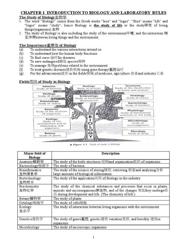 CHAPTER 1 Form 4 BIOLOGY SPM | PDF | Anatomical Terms Of Location ...