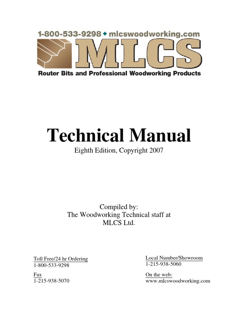 MLCS Wood Technical - Manual | PDF | Door | Tools