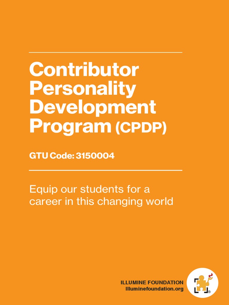 Contributor Personality Development Program: (CPDP) | PDF | Learning | Mindset
