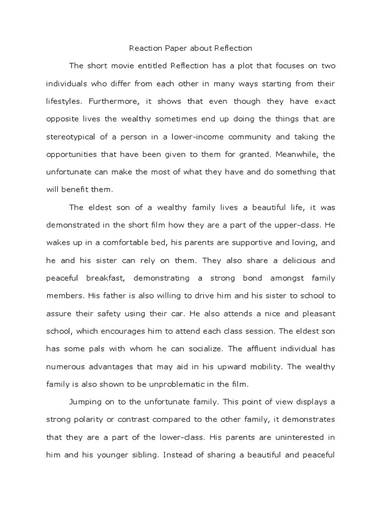 Reflection Film Analysis and Insights | PDF