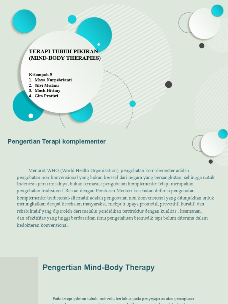 5 Terapi Tubuh Pikiran | PDF