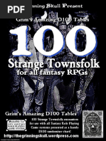 Random Effect d100 Table | PDF | Alcoholic Drinks | Beverages
