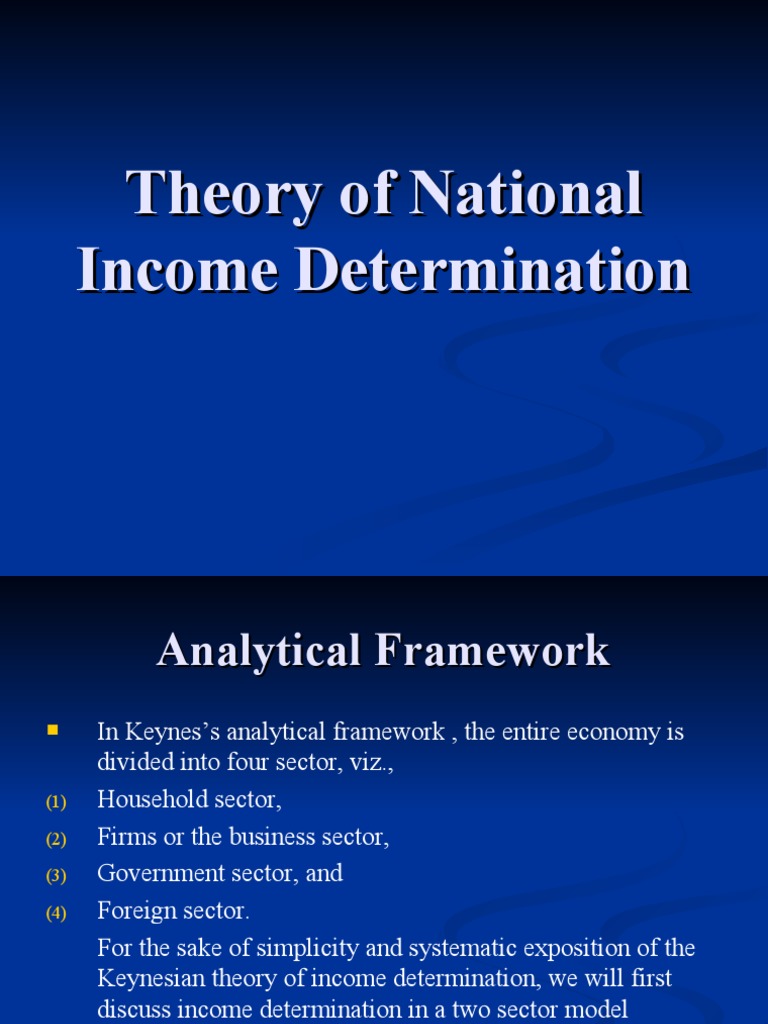 Theory of National Income Determination | PDF | Fiscal Multiplier ...