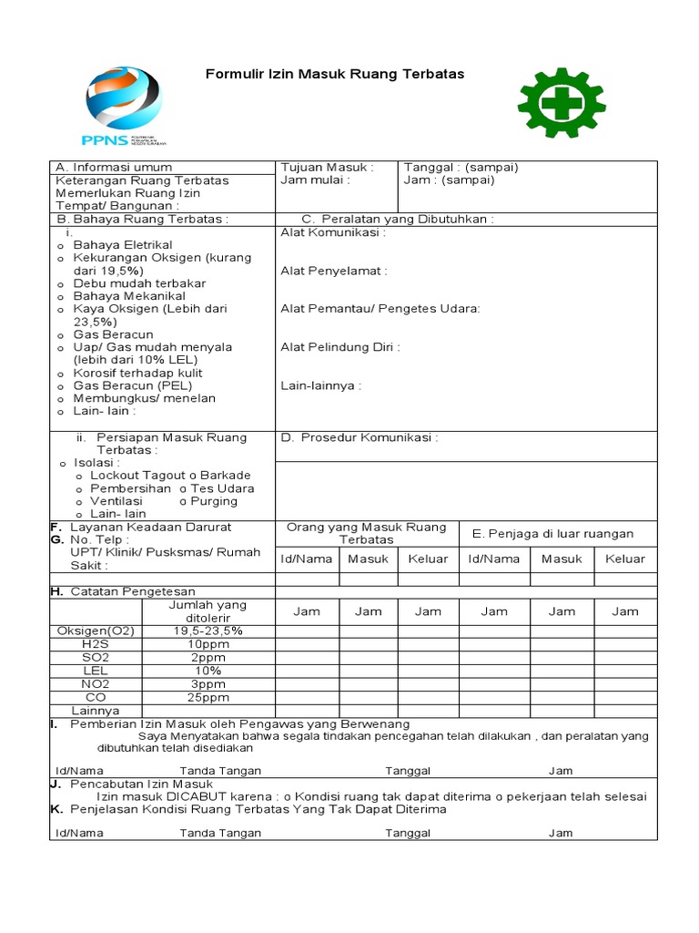 Formulir Work Permit | PDF
