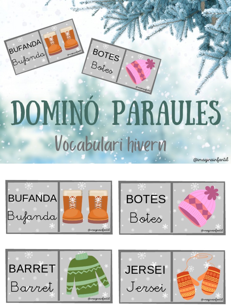 Vocabulario de invierno en catalán | PDF