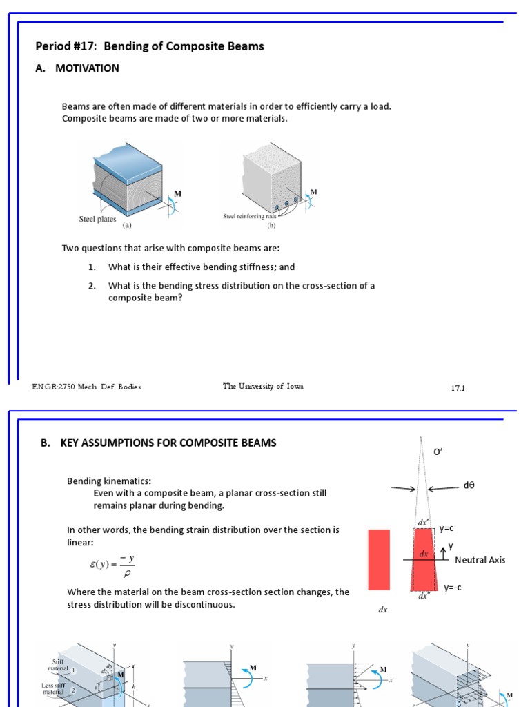 Period 17 Flexure With Composite Beams | PDF | Bending | Beam (Structure)