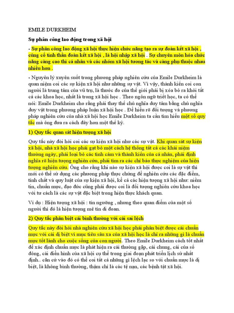 Emile-Durkheim. XHH | PDF