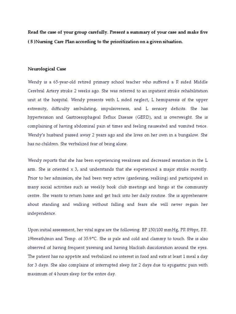Case Study Clinical | PDF | Blood Plasma | Chronic Kidney Disease