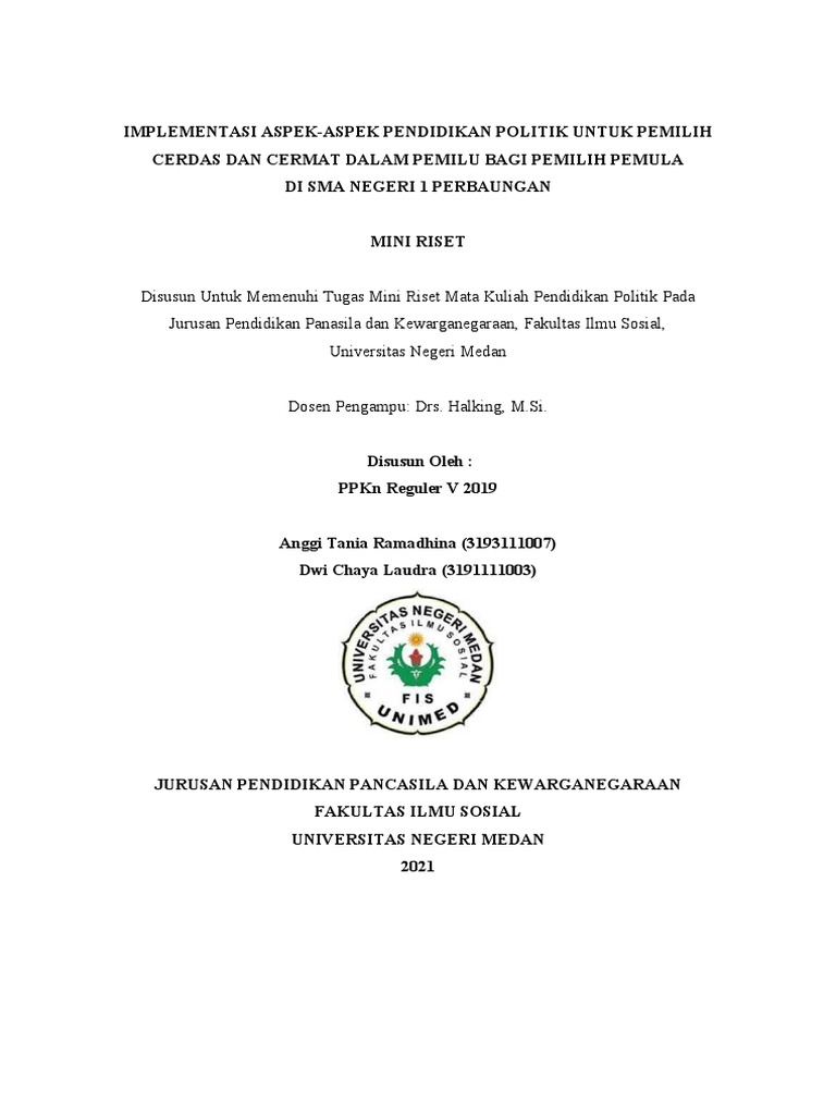 MR Pendidikan Politik Dwi & Anggi | PDF