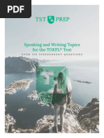 TST Prep - Ultimate TOEFL Writing Templates PDF | PDF