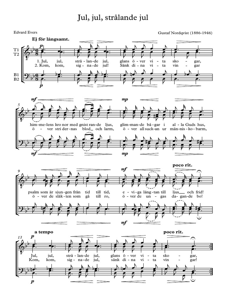 Jul, Jul, Stralande Jul | PDF