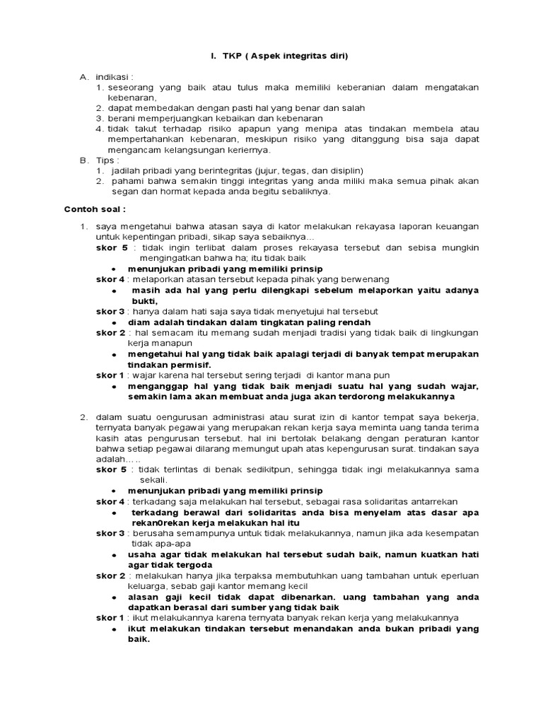 Rangkuman Materi TKP | PDF