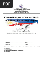 Wastong Gamit NG Gitling | PDF