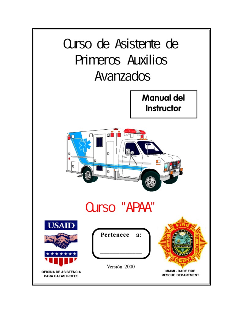 Manual Del Instructor APAA | PDF | Bombero | Paramédico