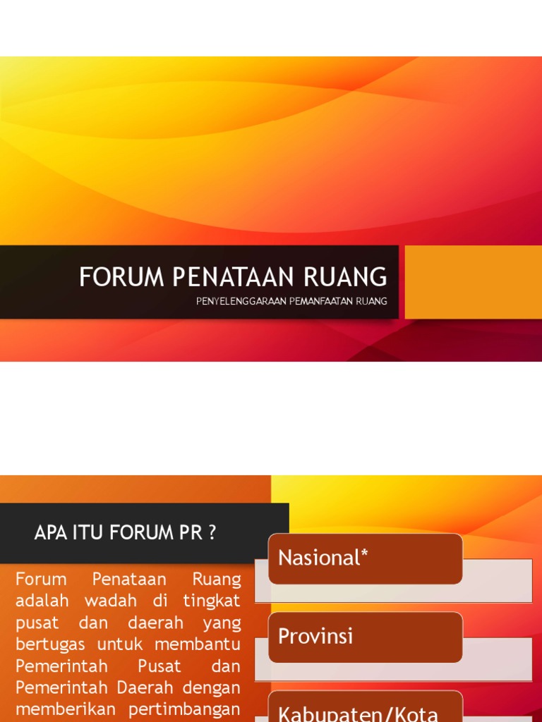 Forum Penataan Ruang | PDF