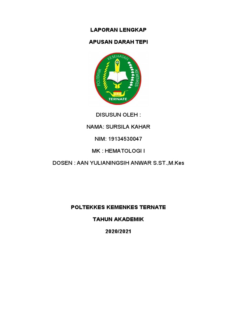 Laporan Apusan Darah Tepi | PDF | Sains & Matematika