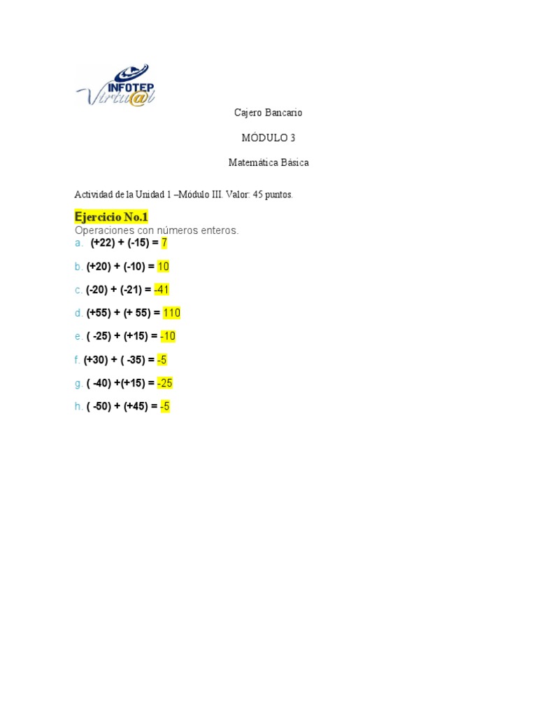 Actividad 1 Del Módulo 3 | PDF