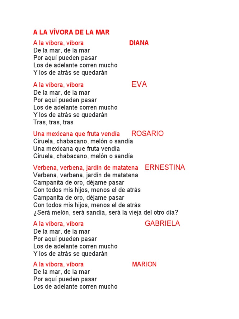 A La Vívora de La Mar 1 | PDF