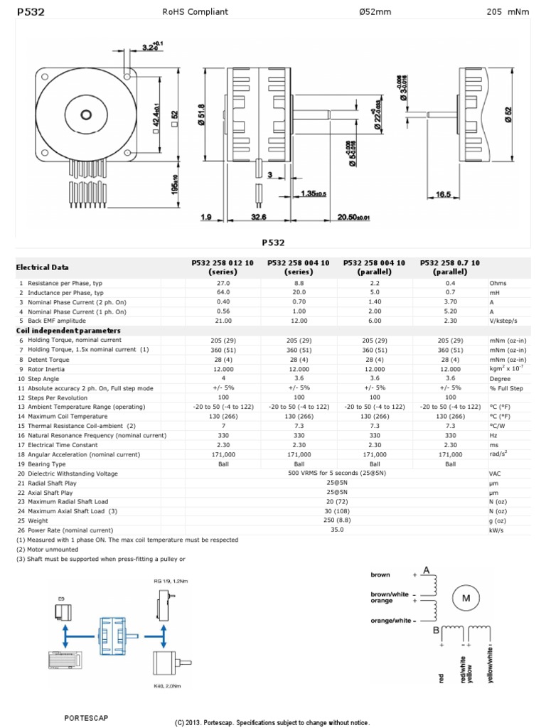 Electrical Data P532 258 012 10 (Series) P532 258 004 10 (Series) P532 258 004 10 (Parallel ...